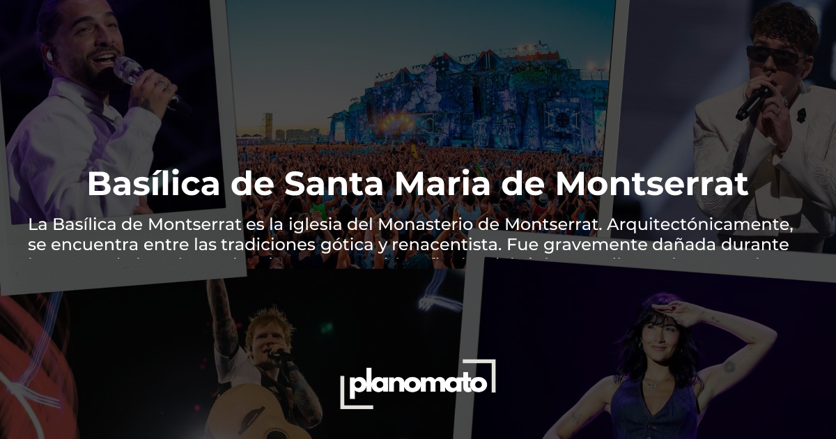 Basílica de Santa Maria de Montserrat, Barcelona - Planomato